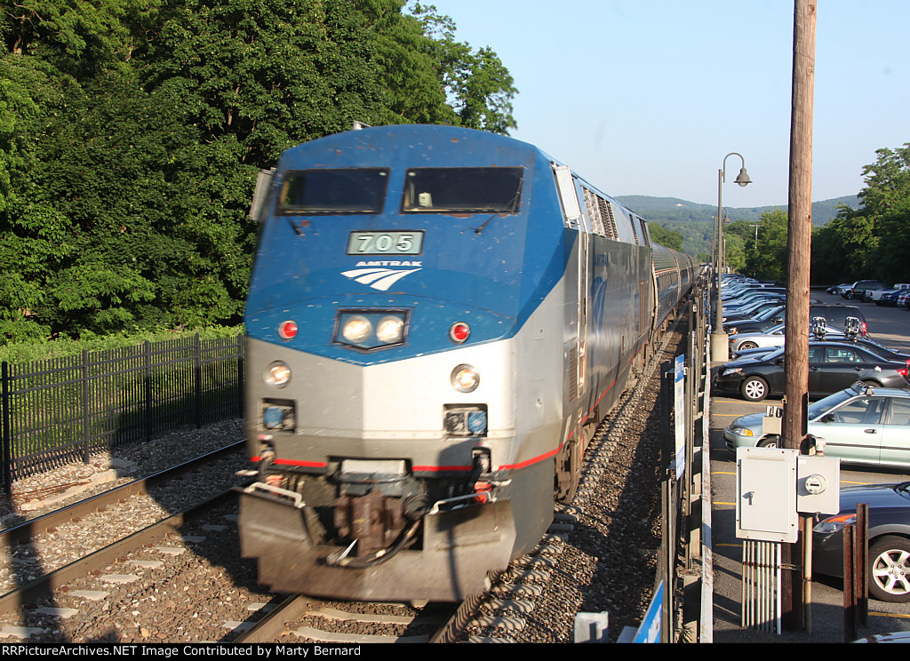 AMTK 705 With Empire Service Train #239